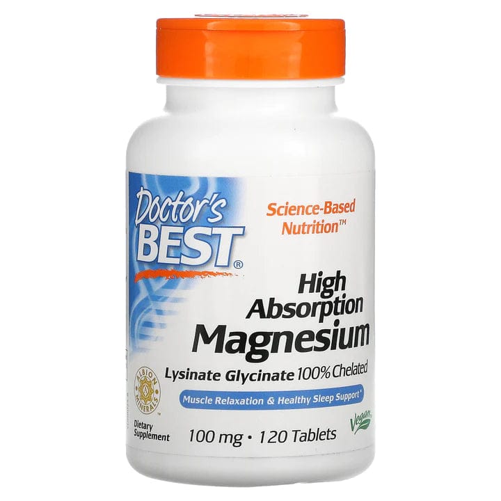 Doctor's Best Magnesio ad alto assorbimento 100 mg 120 Compresse – Medpak