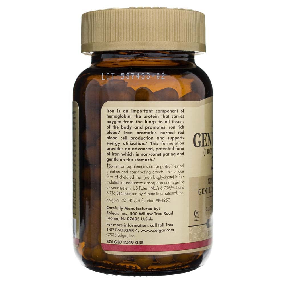 Solgar Ferro gentile 25 mg 90 Capsule vegetali | Medpak Shop